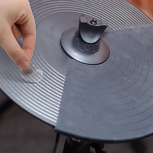 CCOZN Drum Dampeners Gel Pads, 30 Pieces Oval Drum Dampeners 2 Pieces Long Clear Drum Dampeners Silicone Drum Silencers Soft Drum Dampening Gel Pads Drum Mute Pads for Drums Tone Control