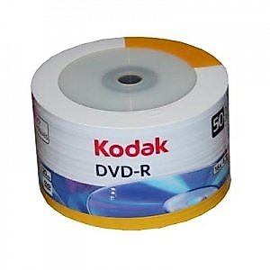 Kodak 16x 4.7GB 120-Minute DVD-R Media 50-Piece Pack