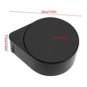 Acrylic 3 Tier Salt Rimmer, 3 Tier Sugar Salt Rim Lime Tray Bar Rimmer for Margarita and Cocktail Practical Bartender Tool (Black)