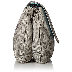 HAIKU Bliss Eco-Friendly RFID Blocking Travel Crossbody Saddle Bag, Gray Poplar