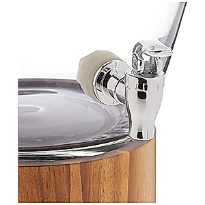 American Atelier Beverage Dispenser Cold Drink Dispenser w/ 1-Gallon Capacity Glass Jug, Leak-Proof Acrylic Spigot in Gorgeous Gift Box Great for Parties, Weddings & More