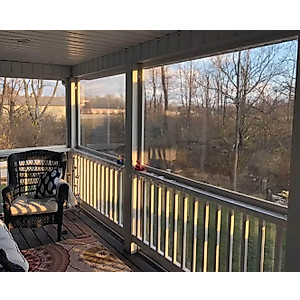 Metro Screenworks Clear Vinyl Roll (Partial) - Clear Marine Vinyl 4 Gauge Sheet - 54-in x 8 Yards - Double Polished Heavy Duty Plastic Sheeting for Windows, Boats, Greenhouse, & More