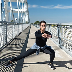 WANAYOU Women's Compression Shirt Dry Fit Long Sleeve Running Athletic T-Shirt Workout Tops (3 Pack(Black+White+Blue), Medium)