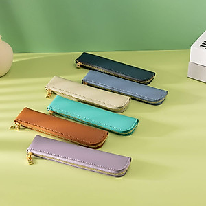 Sluxa Black pencil case, Small pencil pouch, School Accessories, Pen pouch for men with zipper.…