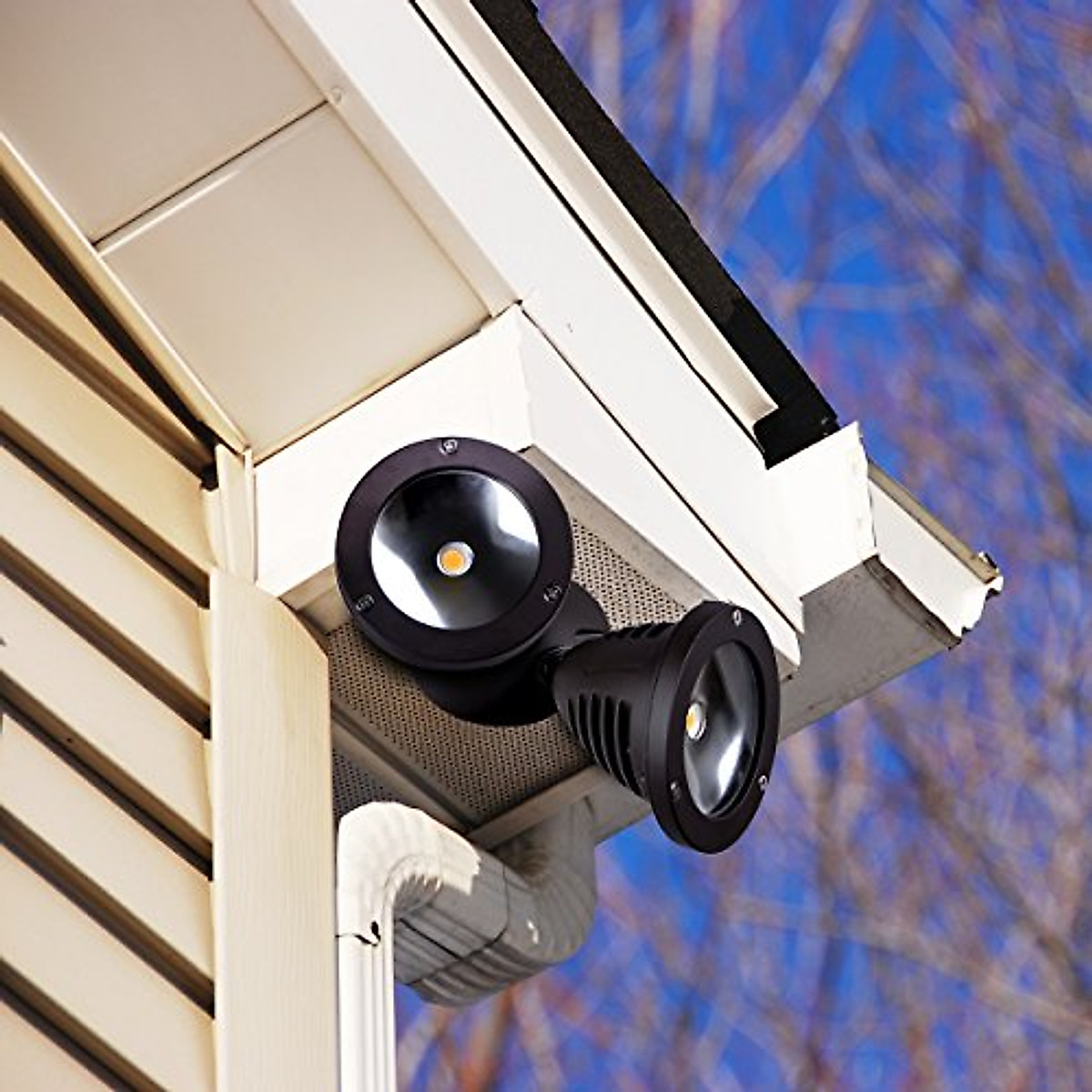 TOPELE 1100LM LED Flood Light, LED Outdoor Security Light, Exterior Flood Lights Fixture with CREE LED Source for Landscape Light, Commercial, Home, Garden, Yard, Waterproof, Brown, 5000K