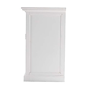 NovaSolo Halifax Mahogany Wood Buffet with 4 Doors 3 Drawers in White