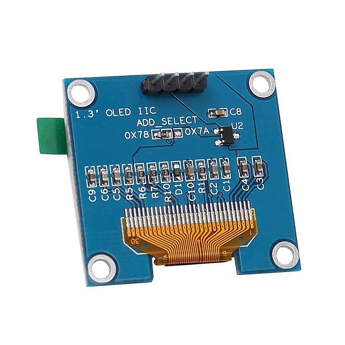 Hailege 1.3" SSH1106 IIC I2C OLED LCD Display 128x64 OLED Display Module for Arduino AVR PIC STM32 51 Raspberry Pi