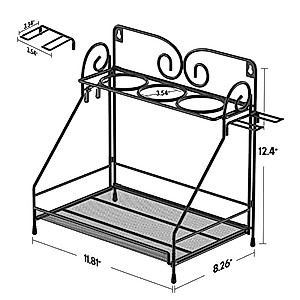 Hair Dryer Holder Hair Tool Organizer Hair Dryer Organizer and Curling Iron Holder for Dresser Brushes/Hair Straighteners/Styling Tools