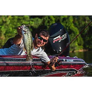 Ugly Stik 6’6” Carbon Spinning Rod, One Piece Spinning Rod, 6-12lb Line Rating, Medium Rod Power, Fast Action, 1/8-1/2 oz. Lure Rating,Red/Black