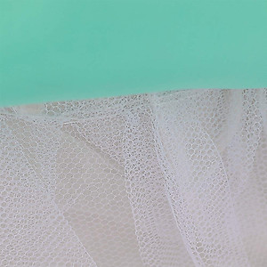 Lace Girls Flower Dress Baby Kids Christening Formal Vintage Floral Wedding Party Evening Toddler Pageant Bowknot Tutu First Communion Baptism Birthday Gown Dresses+Headwear Light Green 9-12 Months