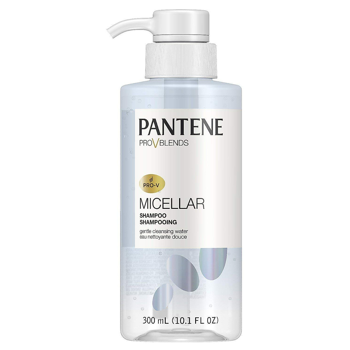 Pantene Shampoo Micellar Gentle 10.1 Ounce Pump (300ml) (2 Pack)