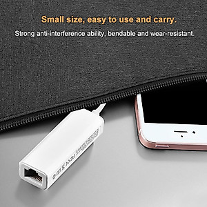 Bewinner USB C to RJ45 Adapter Portable, USB 3.1 USB C to RJ45 100Mbps Ethernet LAN Network Adapter Converter for MacBook USB C Laptop