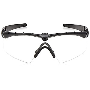 Oakley SI Men's OO9213 M Frame 2.0 Industrial Rectangular Sunglasses, Matte Black/Clear, 32 mm