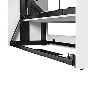 Bestar Versatile 65W Queen Murphy Bed in White, Sleeping Arrangement for Multipurpose Area, Bedroom, Guest Room, or Living Room