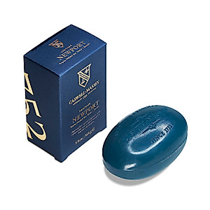 Caswell-Massey Natural Bar Soap for Men, Moisturizing Body Soap Bar for All Skin Types, Made with Essential Oils & Plant-Based Formula for Soft Skin, Newport, 5.8 oz