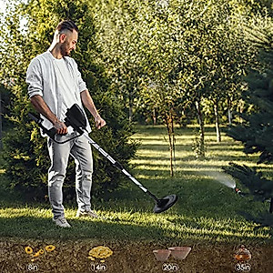 Finderomend Metal Detector MD-4030 Pro Waterproof Metal Detector Underground Search Coil,high Accuracy Adjustable Height (with Headphone and Shovel) (Updated 3)