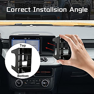 SAPUBK Cubby Grid Phone Mounting Compatible with Ford Maverick 2021 2022 2023 Custom-fit Accessories (Black)
