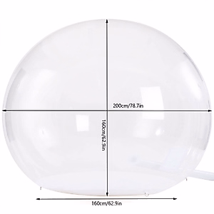 Inflatable Bubble Camping Tent Outdoor Waterproof Clear Dome Camping Cabin Bubble House Mushroom Tent with Quiet Air Blower for Camping, Music Festival, Stargazing