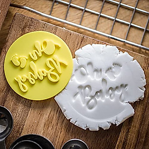 The Cookie Cutter Hub Oh Baby Embosser/Stamp for Cupcakes Fondant Icing Clay Cake Baking Decoration