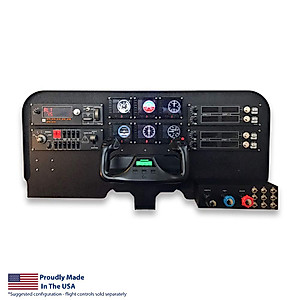 FV3 - Flight Velocity Mid Profile Cockpit Panel Compatible with Saitek/Logitech G Flight Sim Hardware