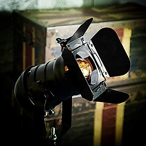 YUANKANG Vintage Industrial Black Retro Tripod Adjustable Floor lamp Parking Light,5 Meter Cable with Foot Switch Parking Light Tripod gooseneck for Living Room Bedroom Office bar Lighting (Pack of 2)