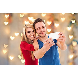 CYLYH 7x5ft Valentine's Day Backdrop Love Heart Bridal Shower Birthday Wedding Party Love Heart Wall Decor Banner Kid Newborn Baby Birthday Party Decor Banner D520