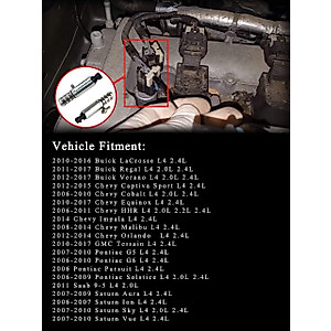 Pair Intake & Exhaust Camshaft Position Actuator Solenoid Valve Kit for Chevy Captiva Cobalt Equinox HHR Impala Malibu GMC Terrain Pontiac G5 Saturn Vue Buick Regal 2.0 2.2 2.4L 12655420 12655421