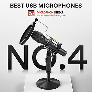 Audio Interface with Dynamic Microphone, Maonocaster Portable ALL-IN-ONE Podcast Production Studio for Guitar, Live Streaming, PC, Recording, and Gaming