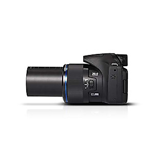 Minolta Pro Shot 20 Mega Pixel HD Digital Camera with 67X Optical Zoom, Full 1080P HD Video & 16GB SD Card, Black