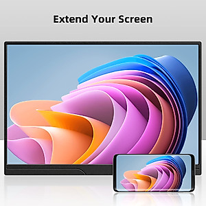 YGG Portable Monitor 17.3 Inches, 4K 3840X2160 Freesync USB-C HDMI Portable Laptop Monitor, 100% Adobe sRGB External Display, IPS Computer Gaming Monitor, Travel Monitor for Laptop Xbox Ps5 Switch Pc