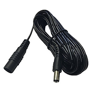 OMNIHIL 10 Feet 2.1millimeters x 5.5millimeters DC Plug Extension Cable Compatible with Power Adapter, 20AWG