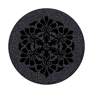 Cute Black Mandala Oriental Mystic Floral Phone Holder PopSockets PopGrip: Swappable Grip for Phones & Tablets