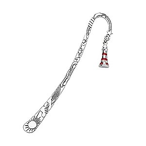 MYOSPARK Lighthouse Bookmark Lighthouse Lover Gift Nautical Gifts Bookmark Literary Reader Gift (Lighthouse Bookmark)