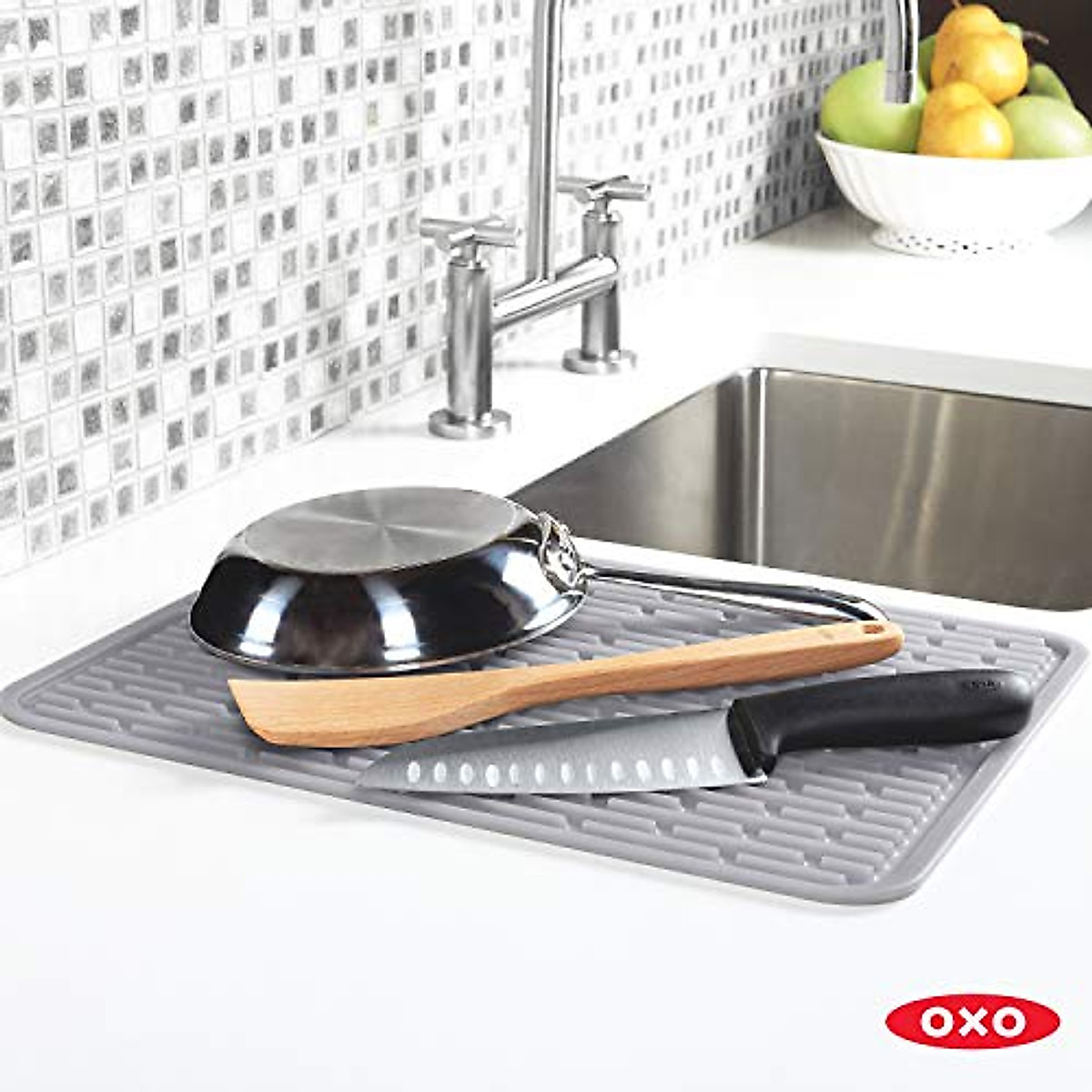OXO Good Grips Large Silicone Drying Mat, Large (Gray)