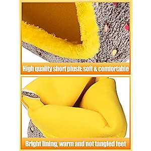 MEWTOGO Large Winter Warm Bird Nest House, Comfortable Bird Bed for Cage with Mat, Hanging Hammock Shed Hideaway Hut for Macaws African Grey Amazon Parrots Lovebird Parakeets