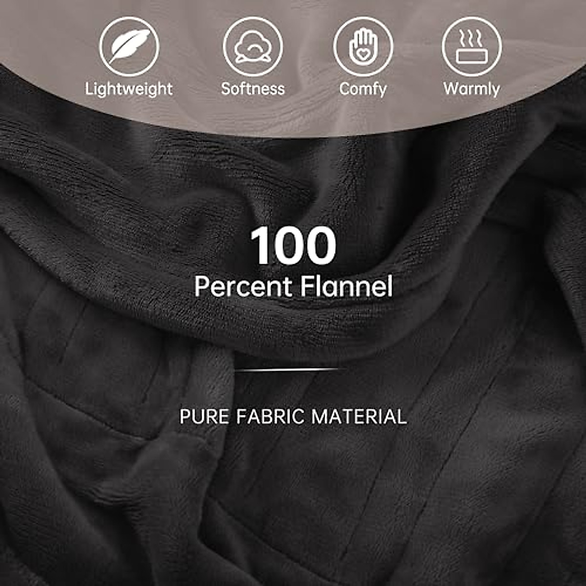 Electric Blanket Heated 72"x84" Full Size Oversized Flannel Heated Blanket, ETL Certification Fast Heating with 4 Heating Levels &10 Hours Auto Off, Machine Washable - Dark Grey