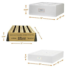 Filter-Monster - Replacement Air Filter Bundle, Set of 3 Filters - Compatible with IQAir HealthPro Series Air Purifier