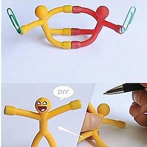 【Merry Christmas】 9PCS Novelty Mini Magnet, Cute Rubber Magnet Men Refrigerator Magnets Magnetic Toy for Kids, Adults