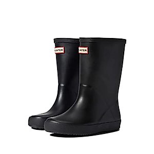 Hunter Little Kids Original First Classic Rain Boot, Black, 7
