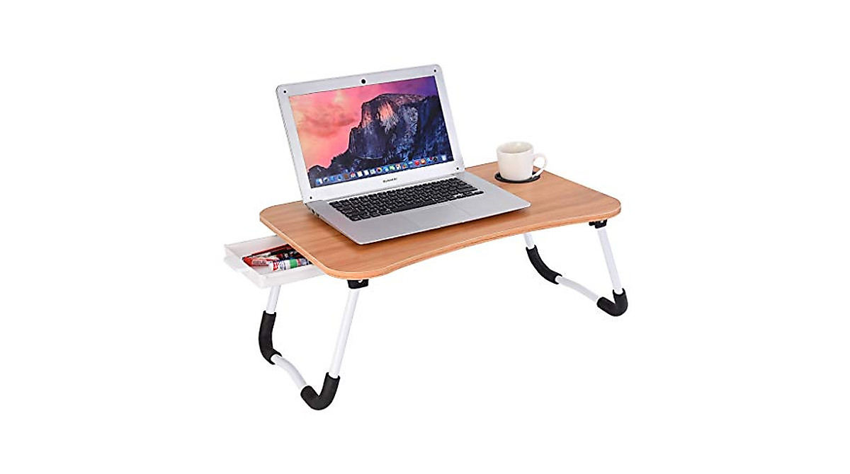 Portable Foldable Bed Table for Easy Working & Leisure