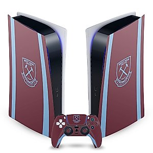 Jersey 2020/21 Home Kit Matte Vinyl Faceplate Sticker Gaming Skin Case Cover Compatible with Sony Playstation 5 PS5 Digital Edition Console and DualSense Controller