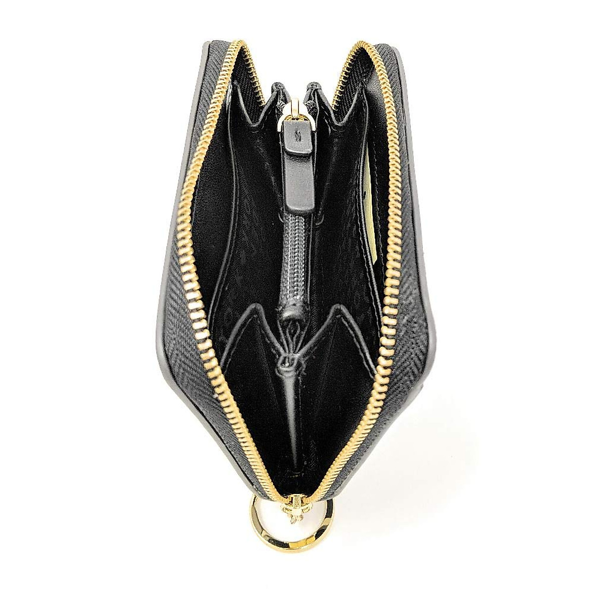 Kate Spade Dani Patterson Drive Painted Edge Black Bright White Wallet, Small