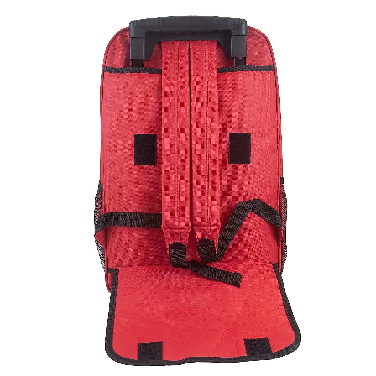 New York XPress Double Handle Rolling Backpack with Mesh/Multi-Pockets (Red)