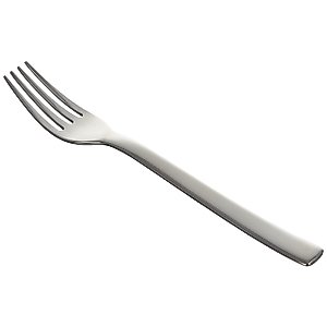 Alessi "Ovale" Mirror Polished Dessert Forks in 18/10 Stainless Steel (Set of 6), Silver