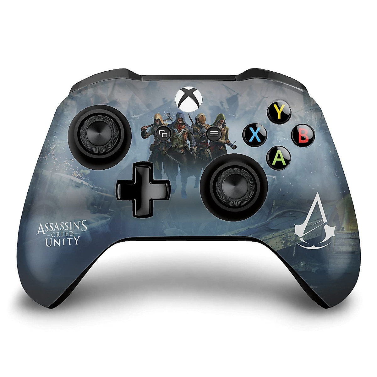 Head Case Designs Officially Licensed Assassin's Creed Game Cover Unity Key Art Vinyl Sticker Gaming Skin Decal Cover Compatible With Xbox One X Console and Controller Bundle