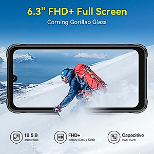 UMIDIGI Bison PRO Rugged Unlocked Smartphones,4GB+128GB Android 11 IP68/IP69K Waterproof Shockproof Phone Helio G80 48MP Camera 6.3" FHD+ 5000mAh Fast Charge Global Version NFC Rugged Smartphone