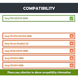 HTINDUSTRY Premium Earpads Cushions Replacement Compatible with Sony PS4 Playstation Platinum Wireless Playstation 4 CECHYA-0090 Headset Ear pads with Softer Protein Leather/Memory Foam