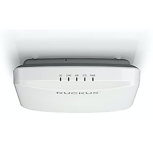 Ruckus Unleashed R550 Wi-Fi 6 2x2:2 Indoor Access Point with 1.8 Gbps HE80/40 Speeds and Embedded IoT | US Model | Power Source Included, AMZ-R550-US1U