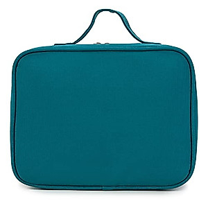 HawLander Insulated Kids Lunch Box Bag for Boys and Girls, Standard Size for School (Blue Green)