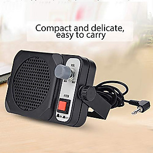 Bewinner Mini External Speaker Mobile Car Radio External Speaker for Two Way Radio for Motorola YAESU Portable Speaker for Walkie Talkie
